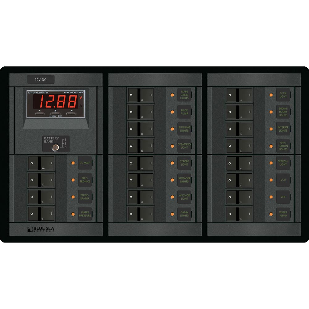 Blue Sea 1221 12V DC Main + 19 Positions w/Digital Meter - New York ...
